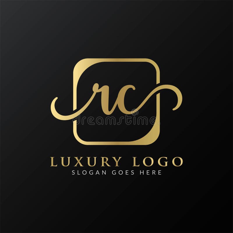 Initial Rc Letter Logo Design Modern Typography Vector Template ...