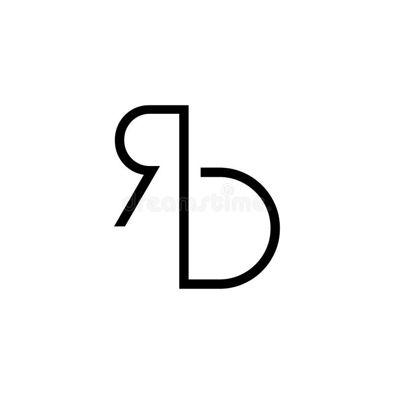 Initial RD DR Monogram Logo Design Vector Stock Vector - Illustration ...