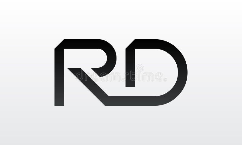 Initial Rd Letter Logo with Creative Modern Business Typography Vector ...