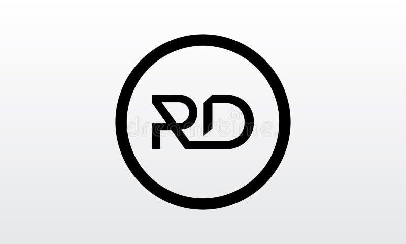 Initial Rd Letter Logo with Creative Modern Business Typography Vector ...