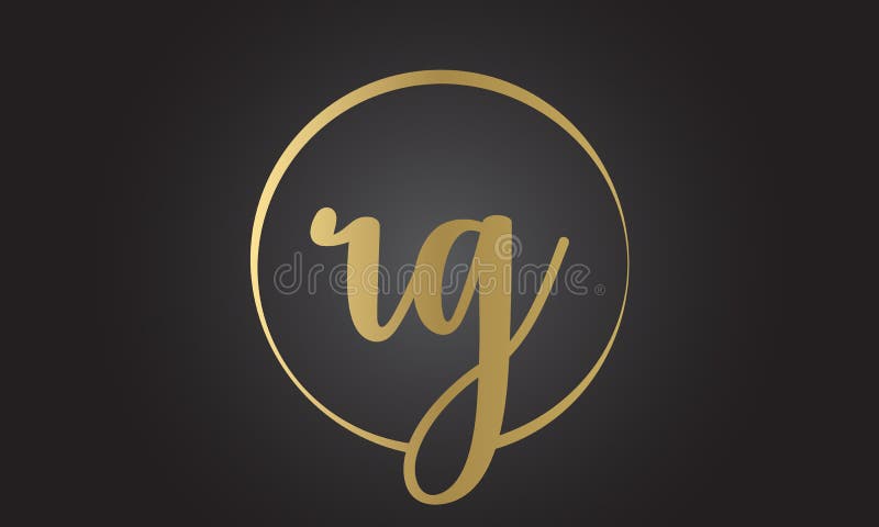 Initial Rg Letter Logo with Creative Modern Business Typography Vector ...