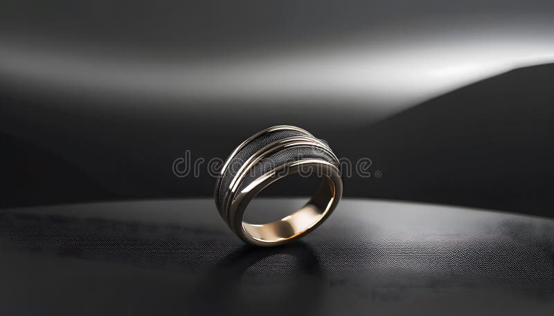 Initial Ring, Cursive Font, Elegant Simplicity, 3D Illustration, Ring ...