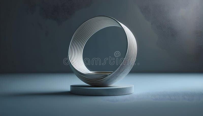 Initial Ring, Cursive Font, Elegant Simplicity, 3D Illustration, Ring ...