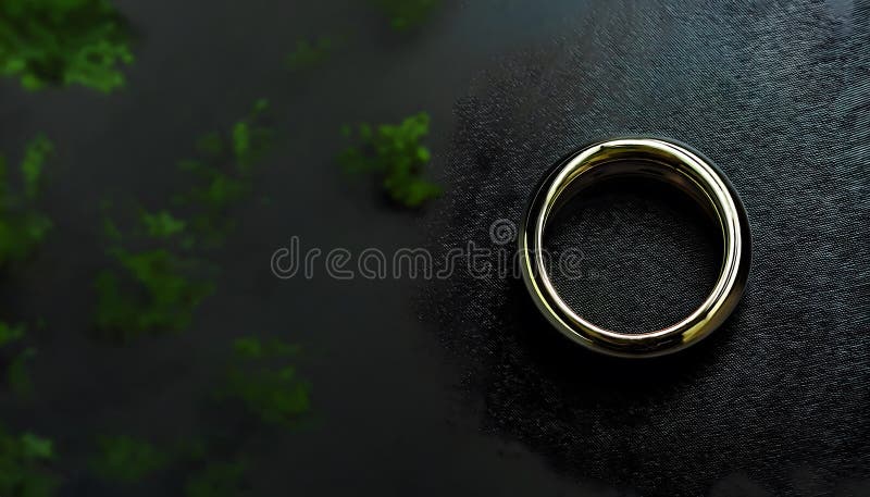 Initial Ring, Cursive Font, Elegant Simplicity, 3D Illustration, Ring ...