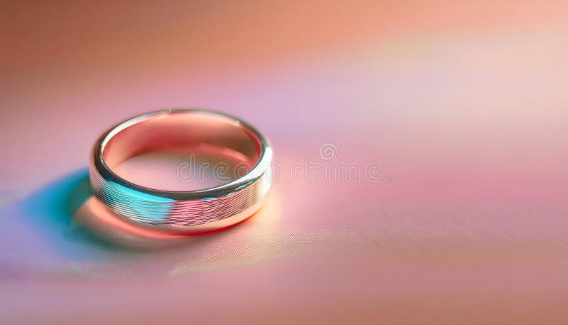 Initial Ring, Cursive Font, Elegant Simplicity, 3D Illustration, Ring ...