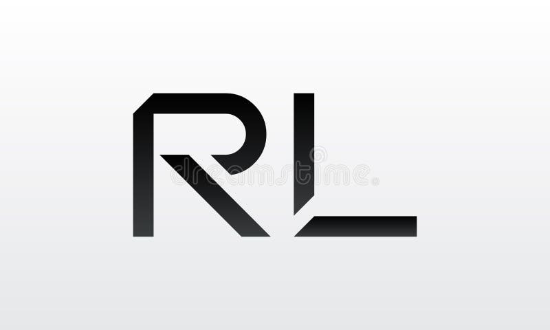 Initial Rl Letter Logo with Creative Modern Business Typography Vector ...