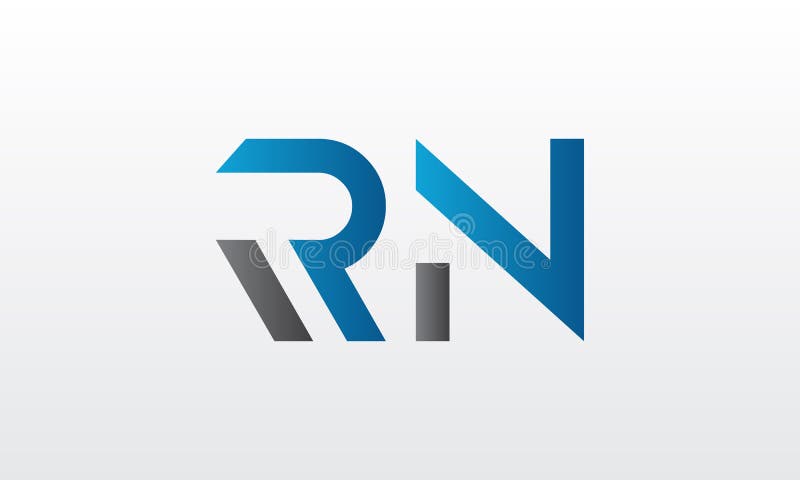Initial Rn Letter Logo with Creative Modern Business Typography Vector ...