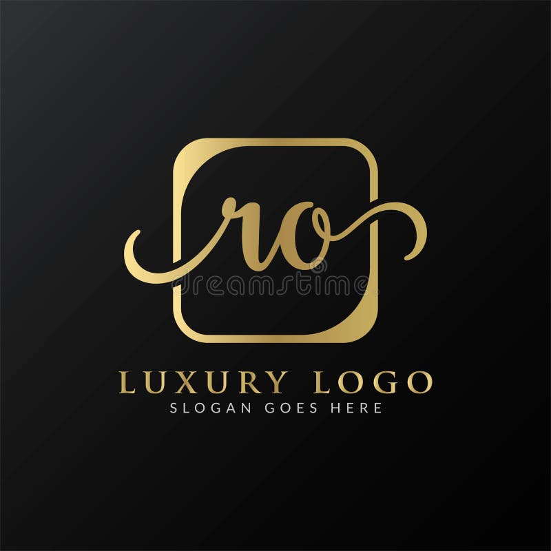 Initial Ro Letter Logo Design Modern Typography Vector Template ...