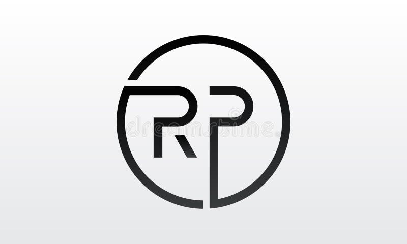 Initial Rp Letter Logo with Creative Modern Business Typography Vector ...