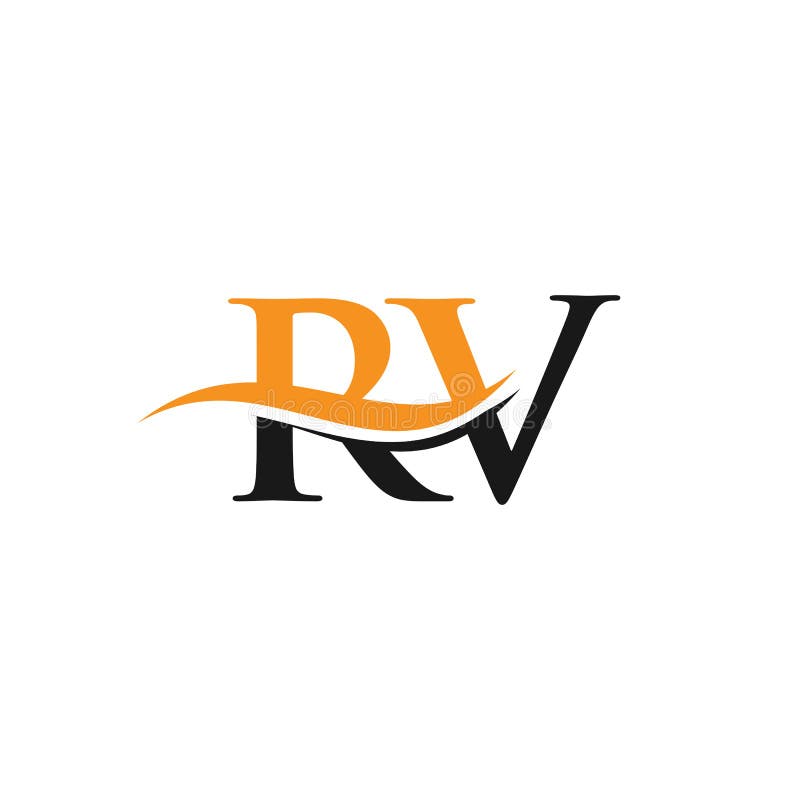 Initial RV Letter Linked Logo Vector Template. Swoosh Letter RV Logo ... Initial RV Letter Linked Logo Vector Template. Swoosh Letter RV Logo ...