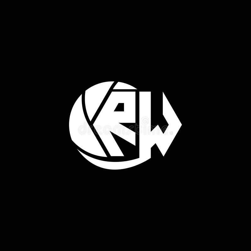 Initial RW Logo Design Geometric and Circle Style, Logo Business ...