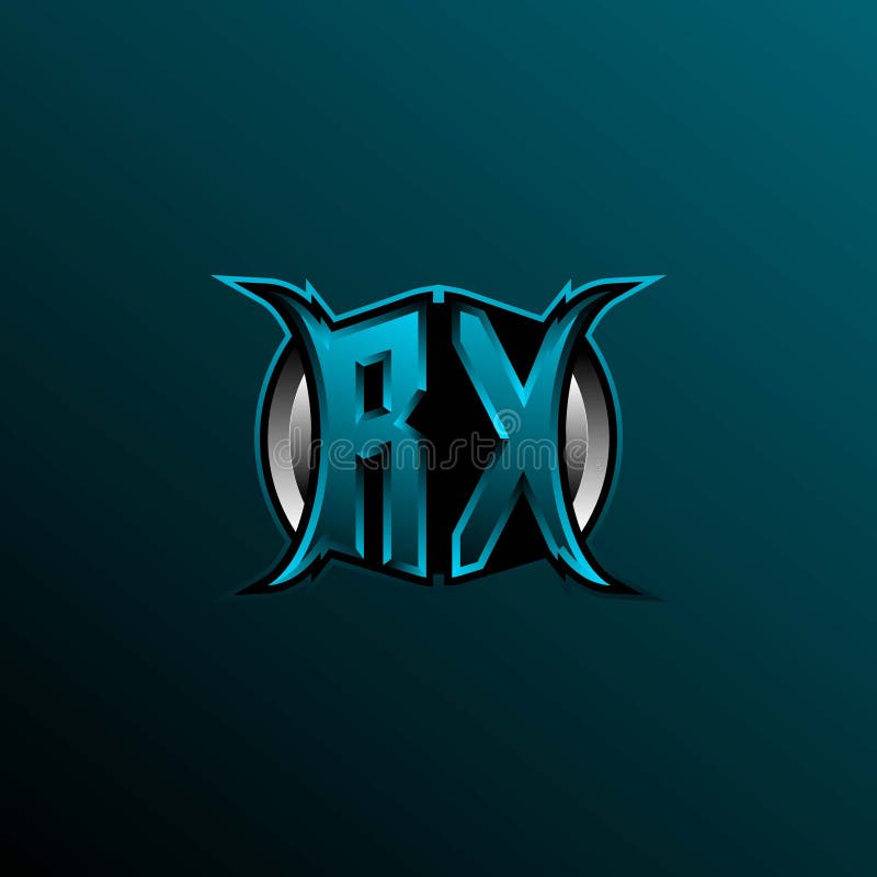 Initial RX Logo Design, Initial RX Logo Design with Circle Style, Logo ...