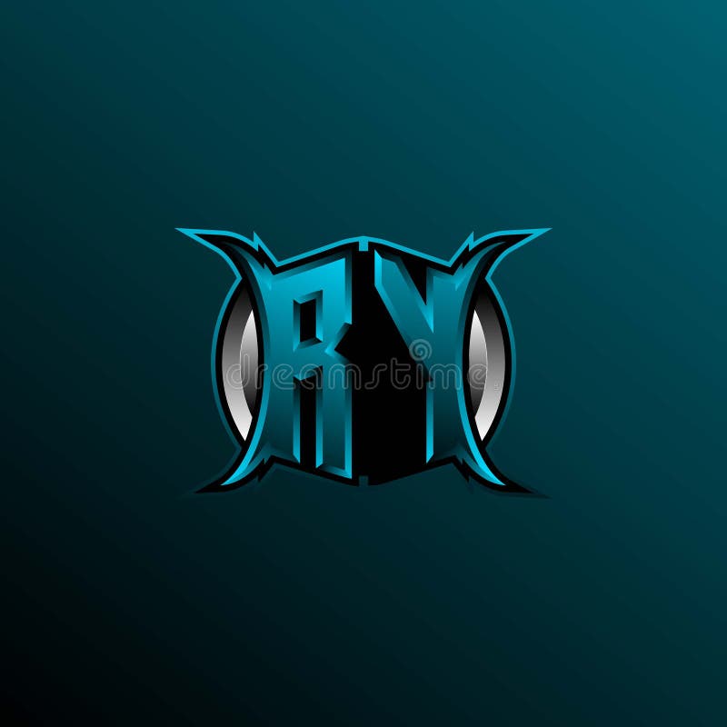 Initial RY Logo Design, Initial RY Logo Design with Circle Style, Logo ...