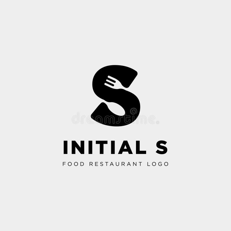 Initial S Food Equipment Simple Logo Template Icon Abstract Stock ...