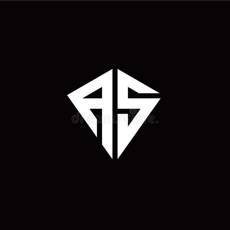 Initial a S Letter with Kite Modern Style Logo Template Vector Stock ...