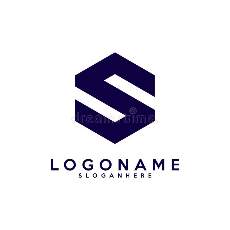 Initial S Monogram. S Box Logo. Delivery Logo Stock Illustration ...