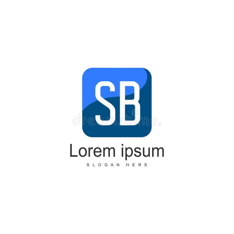 Initial SB Logo Template with Modern Frame. Minimalist SB Letter Logo ...