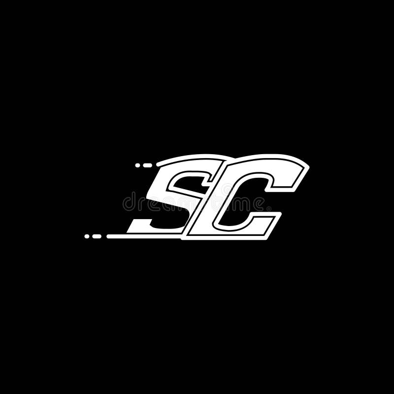 Initial SC Logo Design with Shape Style, Logo Business Branding Stock ...