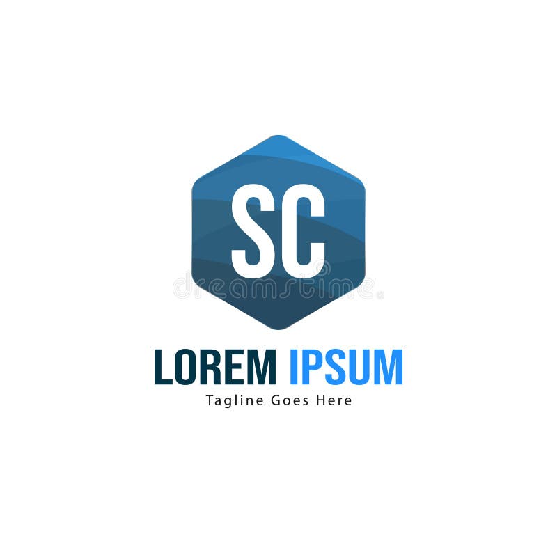 Initial SC Logo Template with Modern Frame. Minimalist SC Letter Logo ...