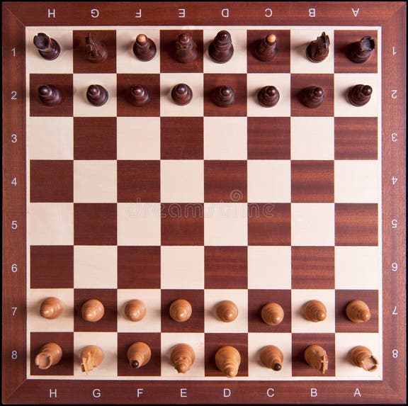 The Initial Setup of a Chess Board Stock Image - Image of intelligence ...