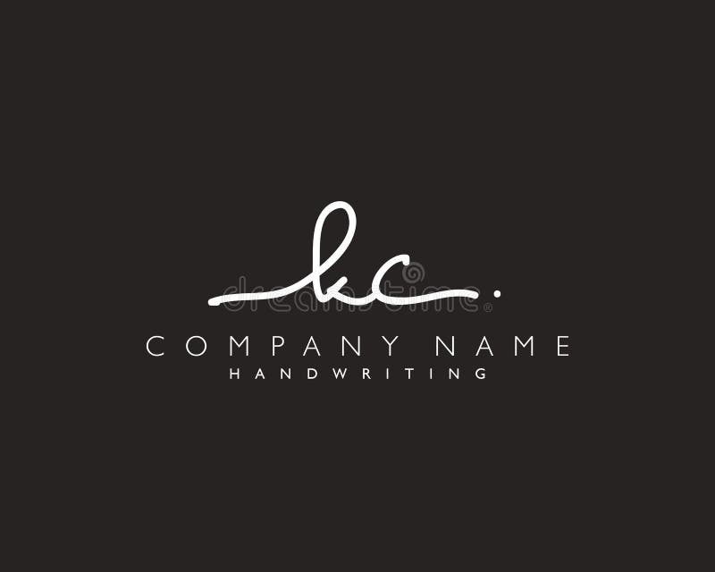 KC Initial Signature Handwriting Template. Initial Letter Signature ...
