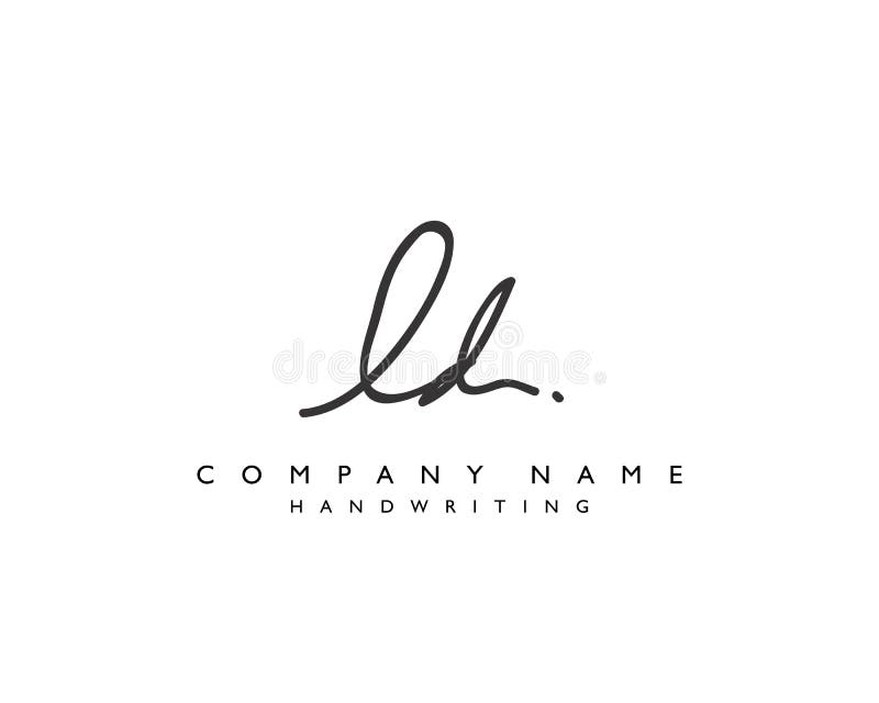 LD Beauty Vector Initial Logo, Handwriting Logo of Initial Signature ...