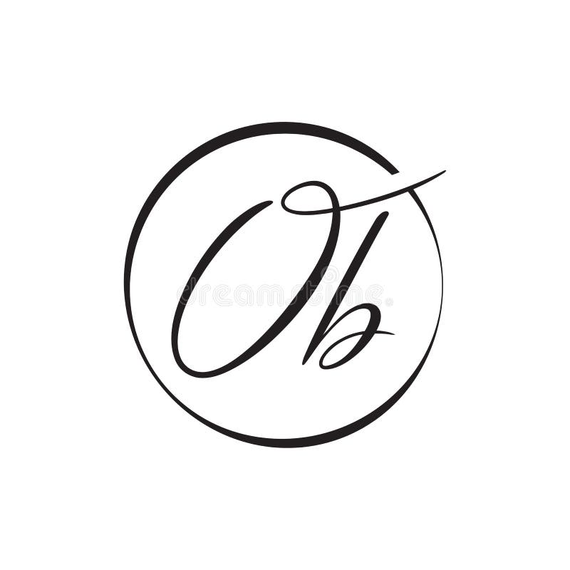 Letter Ob Logo Stock Illustrations – 1,206 Letter Ob Logo Stock ...