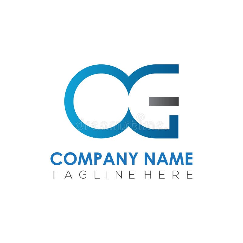 Initial Simple Letter OG Logo Design Vector Template. Abstract Minimal ...