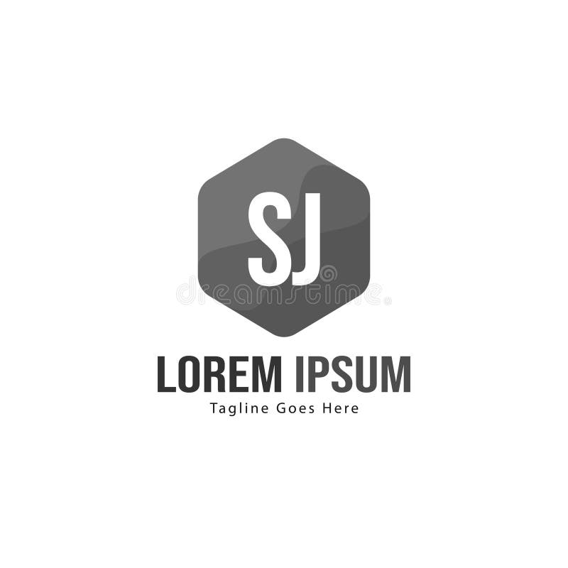 Initial SJ Logo Template with Modern Frame. Minimalist SJ Letter Logo ...