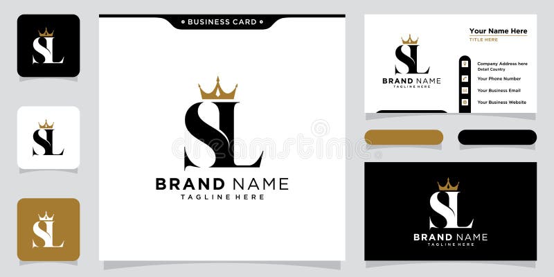 Initial SL Letter Logo Vector Element. Initial Logo Template S and L ...