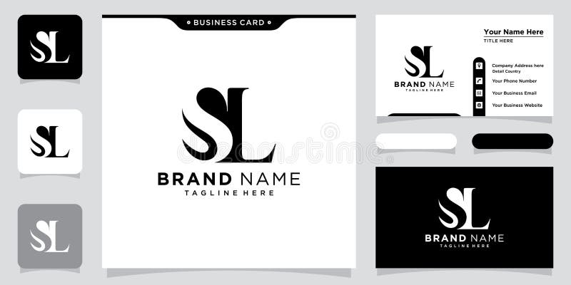 Initial SL Letter Logo Vector Element. Initial Logo Template S and L ...