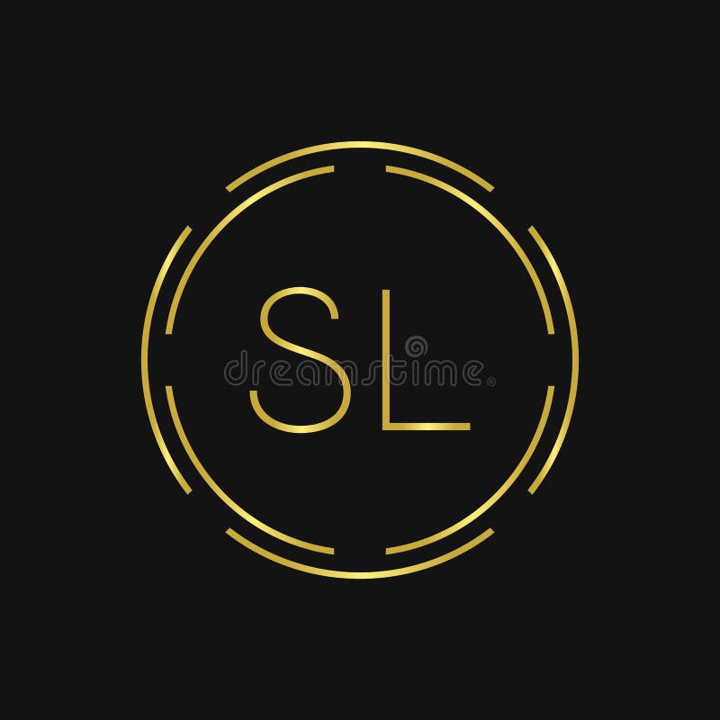 Initial SL Logo Design Creative Typography Vector Template. Digital ...