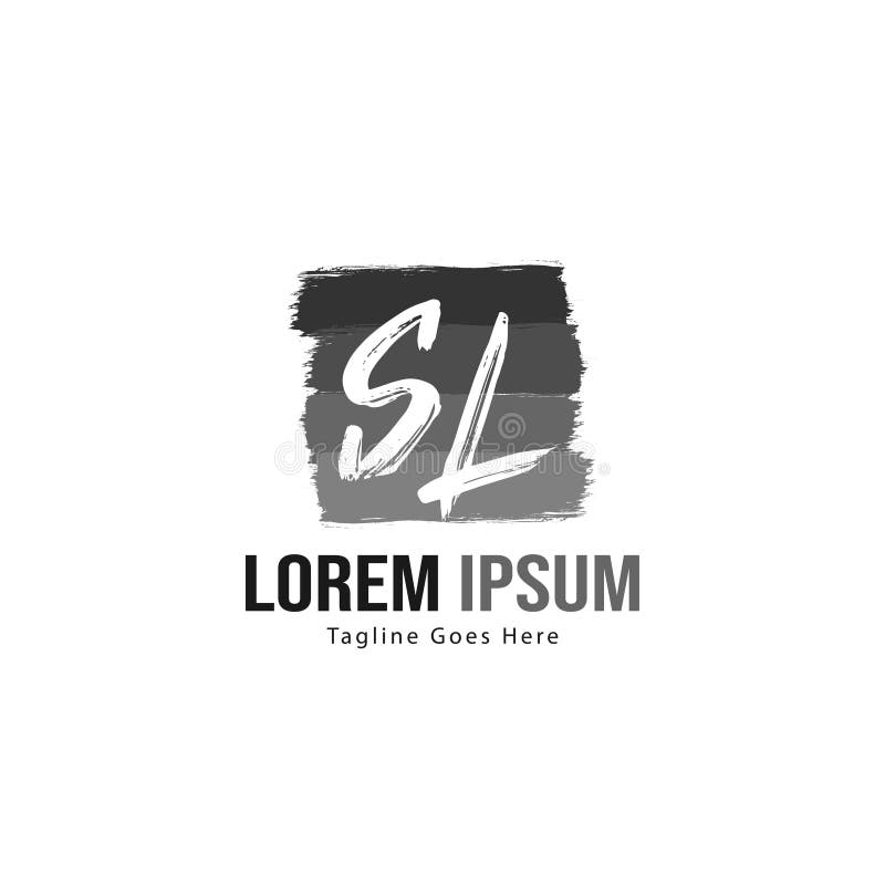 Initial SL Logo Template with Modern Frame. Minimalist SL Letter Logo ...