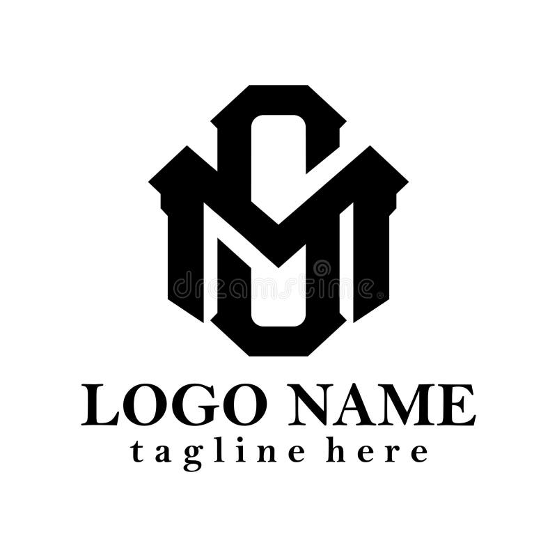 Initial SM Trendy Logo Design Vector Stock Illustration - Illustration ...