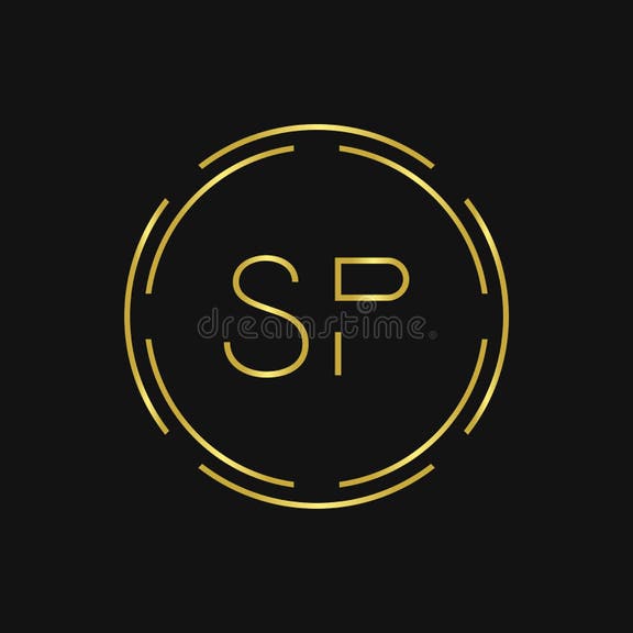 Initial SP Logo Design Creative Typography Vector Template. Digital ...