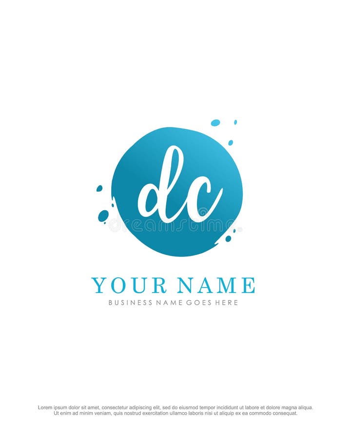 DC Initial Square Logo Template Vector. a Logo Design for Company and ...