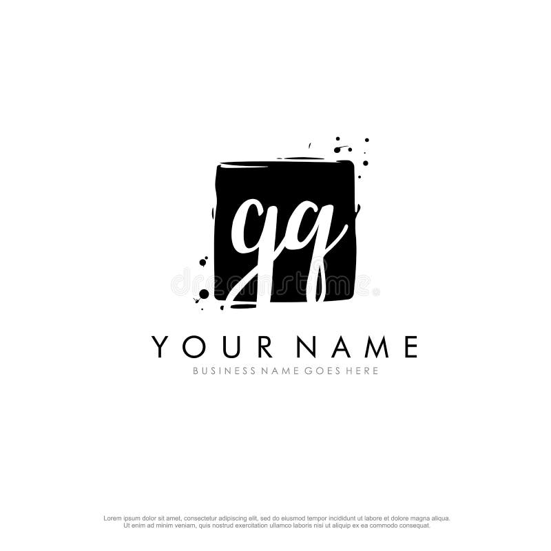 GQ Letter Logo Icon Design Template Elements Stock Vector ...