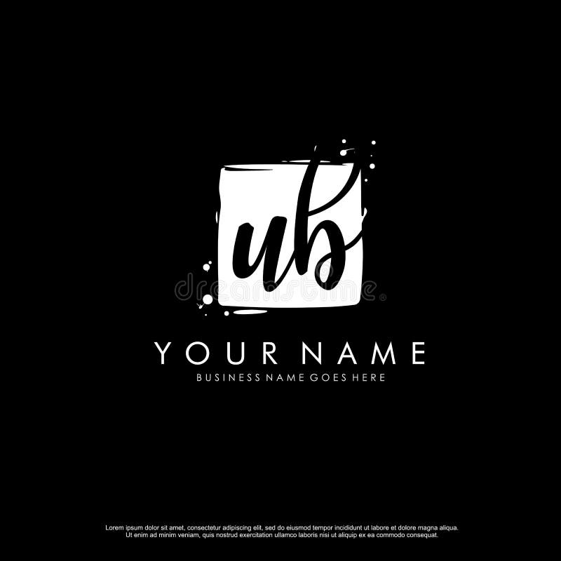 UB Initial Square Logo Template Vector. a Logo Design for Company and ...