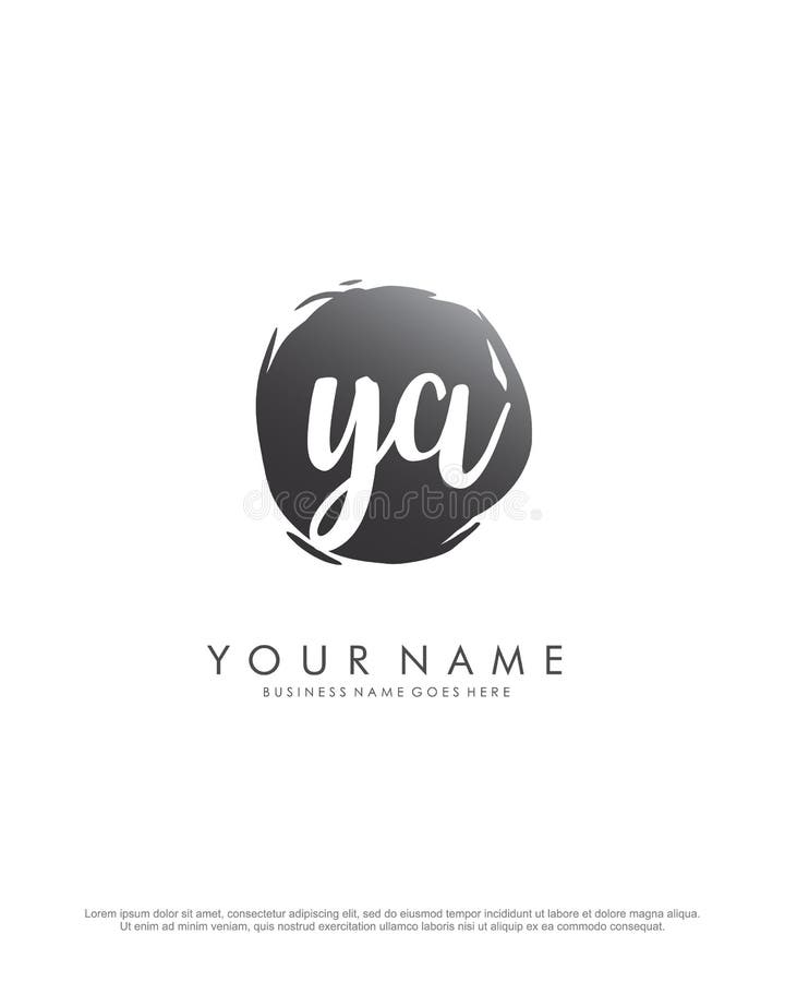 YA Initial Square Logo Template Vector. a Logo Design for Company and ...