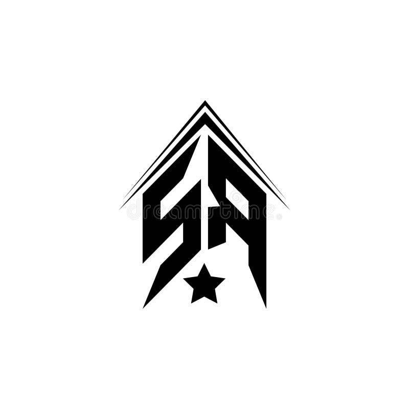 Initial SR Logo Design with Shape Style, Logo Business Branding Stock ...