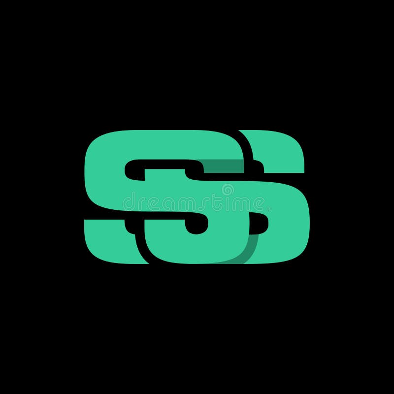 Initial SS Simple Modern Business Icon Design Logo Stock Vector ...