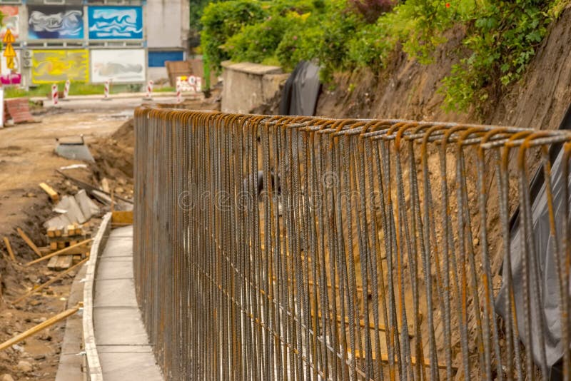 Reinforcing Steel Wires (rods) - Preparation for Pouring Concrete ...