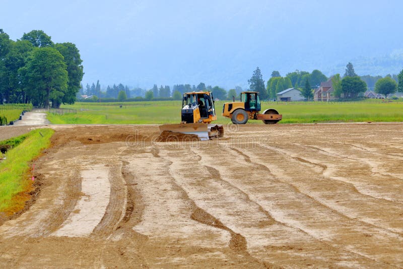 Initial Stage Creating Tree Farm Editorial Photo - Image of creation ...