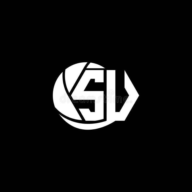 Initial SU Logo Design Geometric and Circle Style, Logo Business ...