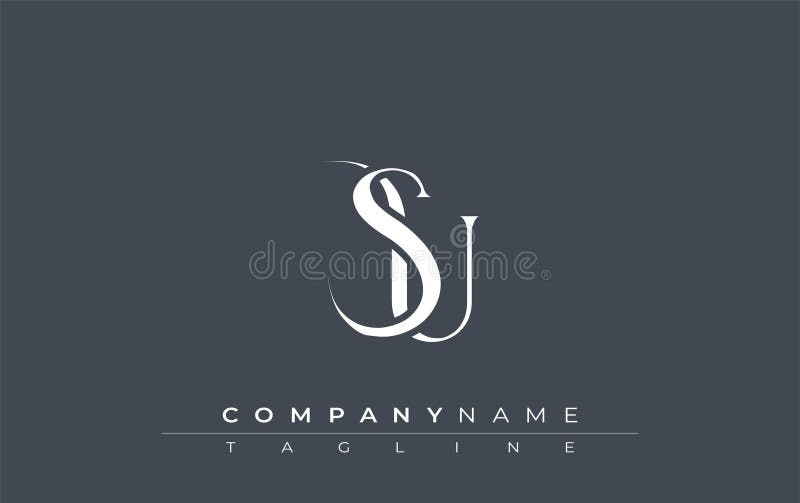 Initial SU Logo Design Vector Stock Vector - Illustration of shape ...