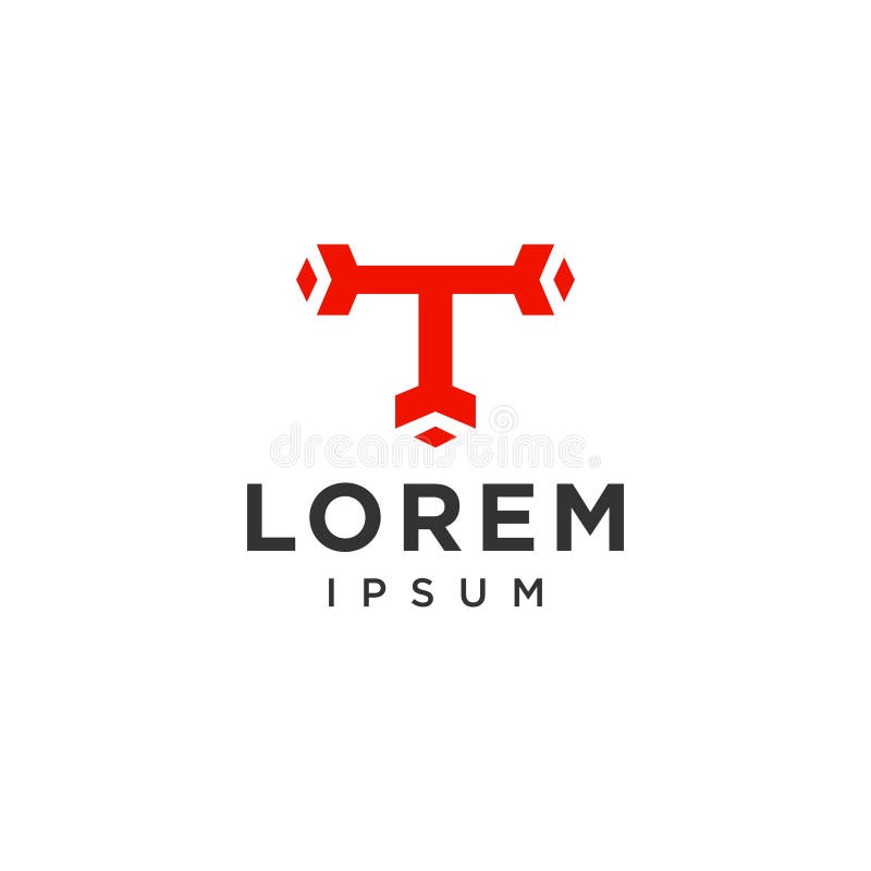 Initial T Icon Logo Design Element Vector Logotype Template Stock ...