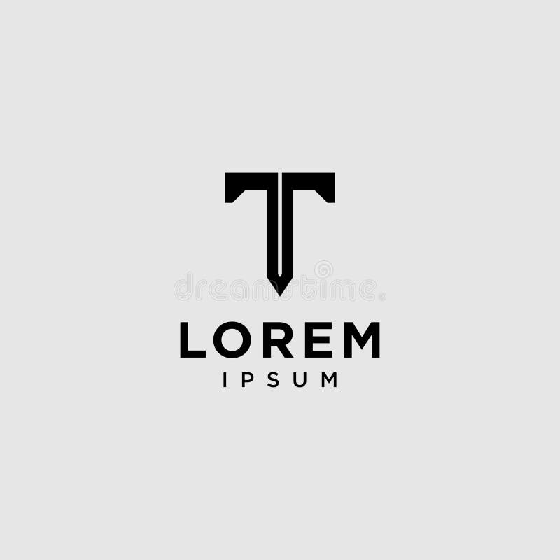 Initial T Icon Logo Design Element Vector Logotype Template Stock ...