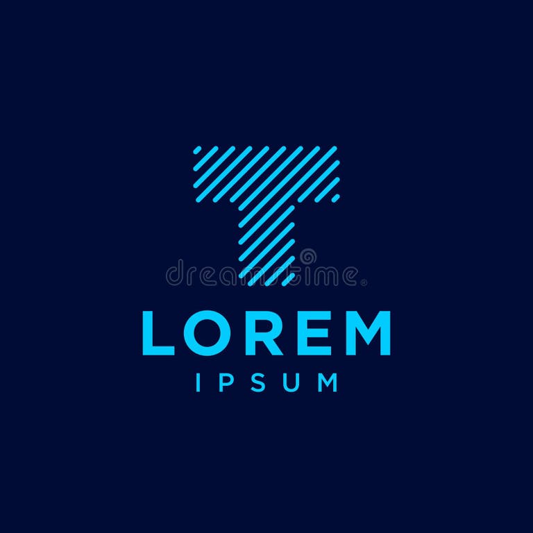 Initial T Icon Logo Design Element Vector Logotype Template Stock ...