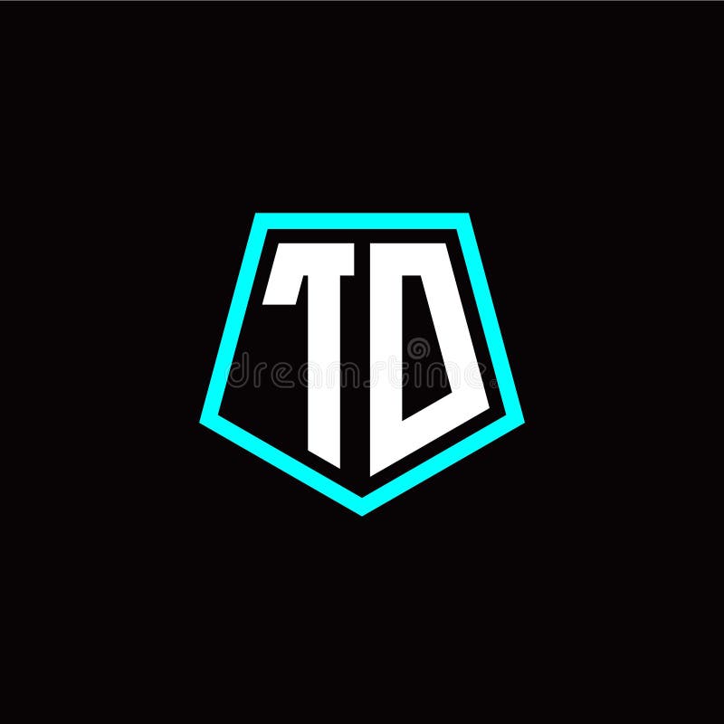Initial T O Letter with Polygon Modern Style Logo Template Vector Stock ...