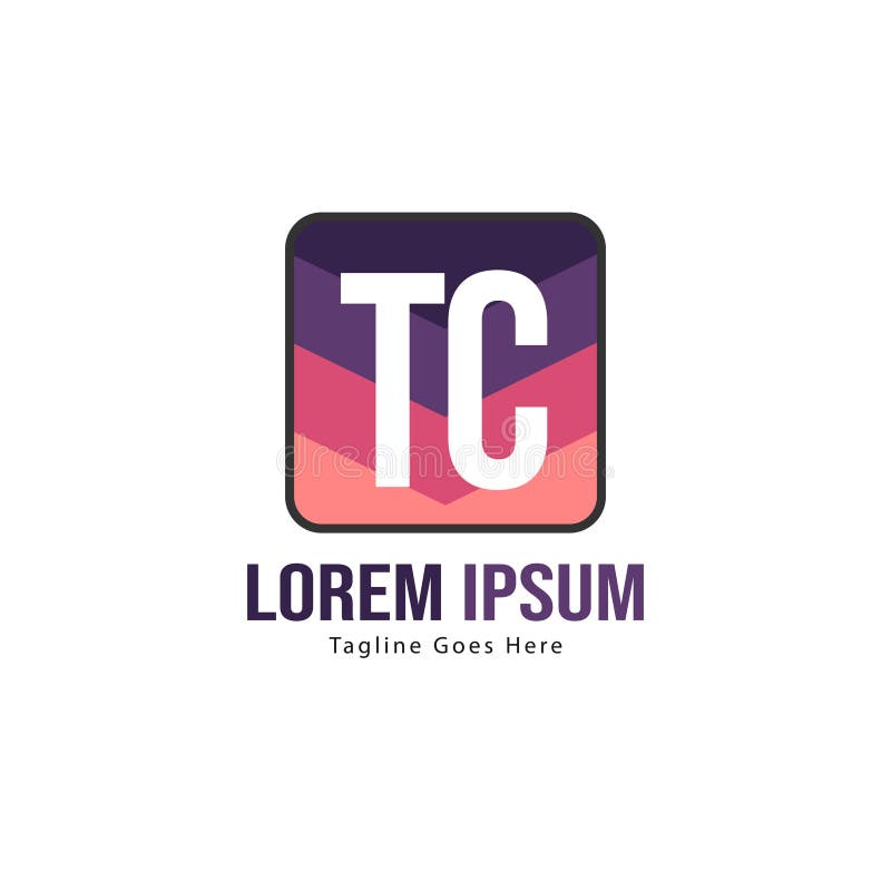 Initial TC Logo Template with Modern Frame. Minimalist TC Letter Logo ...